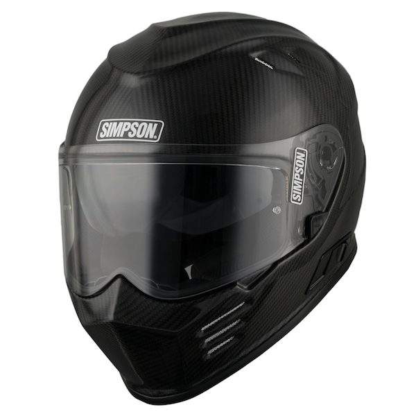 Simpson Venom ECE Motorcycle Crash Helmet Carbon Fibre - Bandit Helmets UK